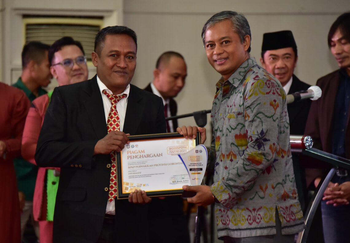 Tujuh Instansi di Gorontalo Raih Predikat Informatif Anugerah KIP 2023 - Prosesnews.id
